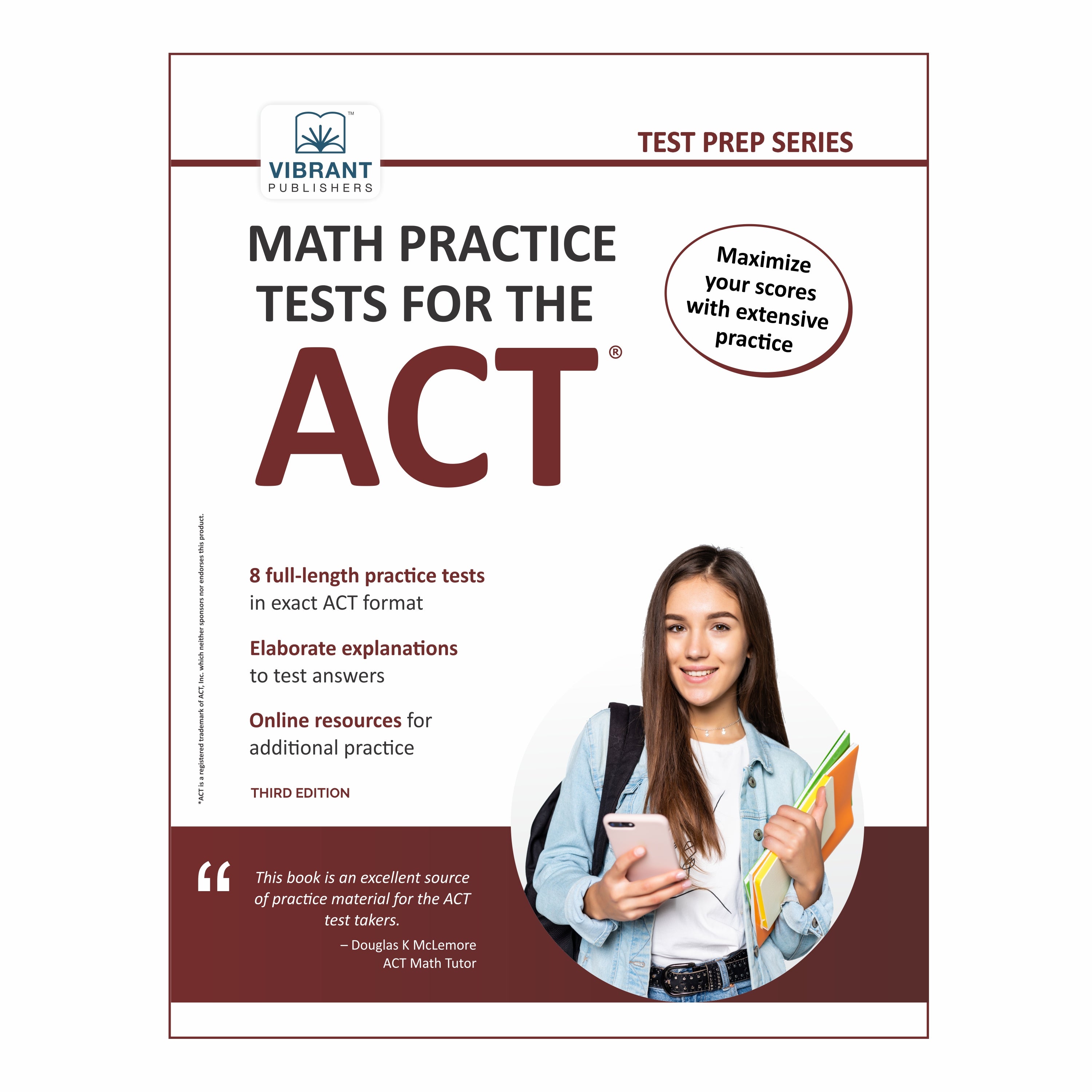 Math Practice Tests for the ACT - Vibrant Publishers LLC