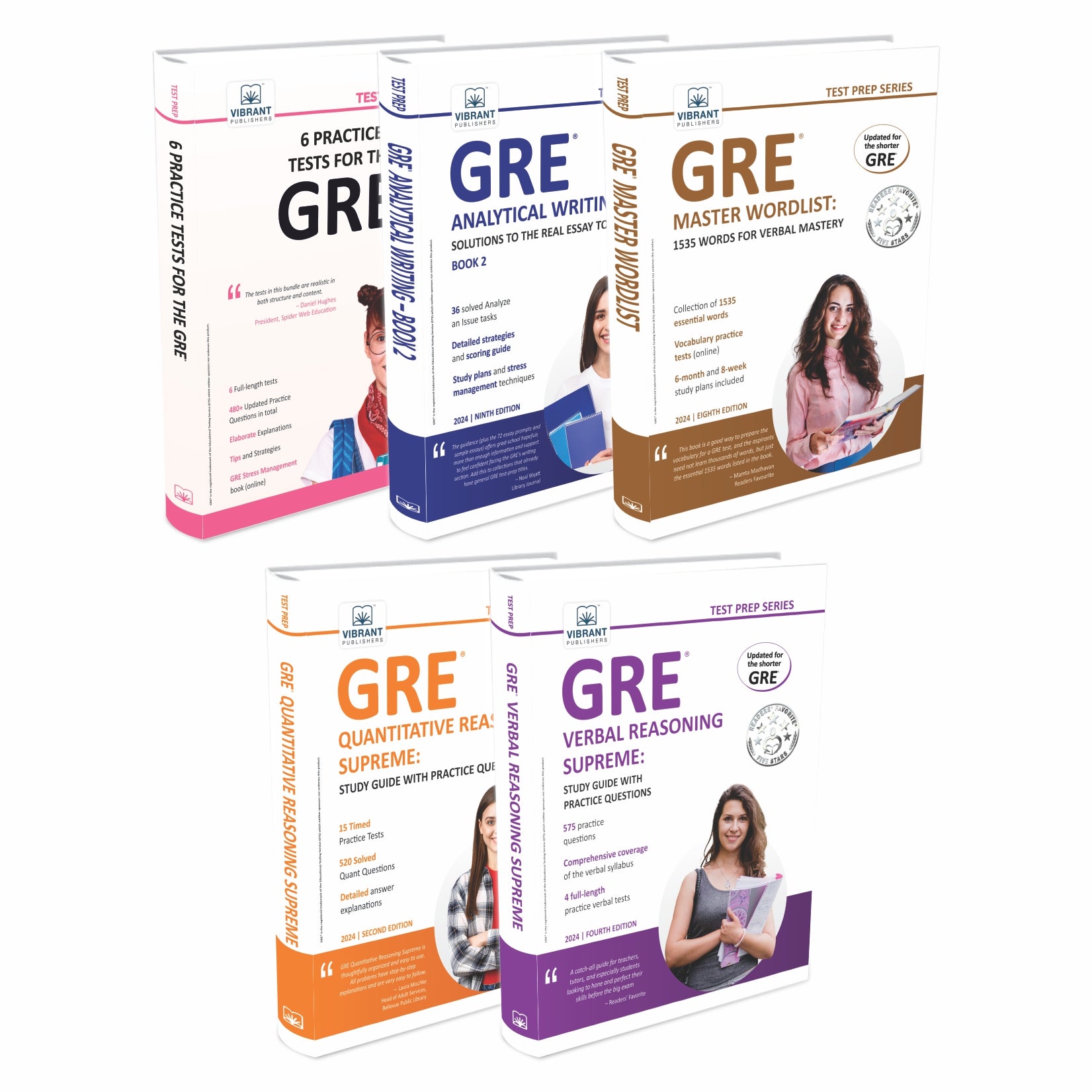 GRE Complete Course Combo – Vibrant Publishers LLC